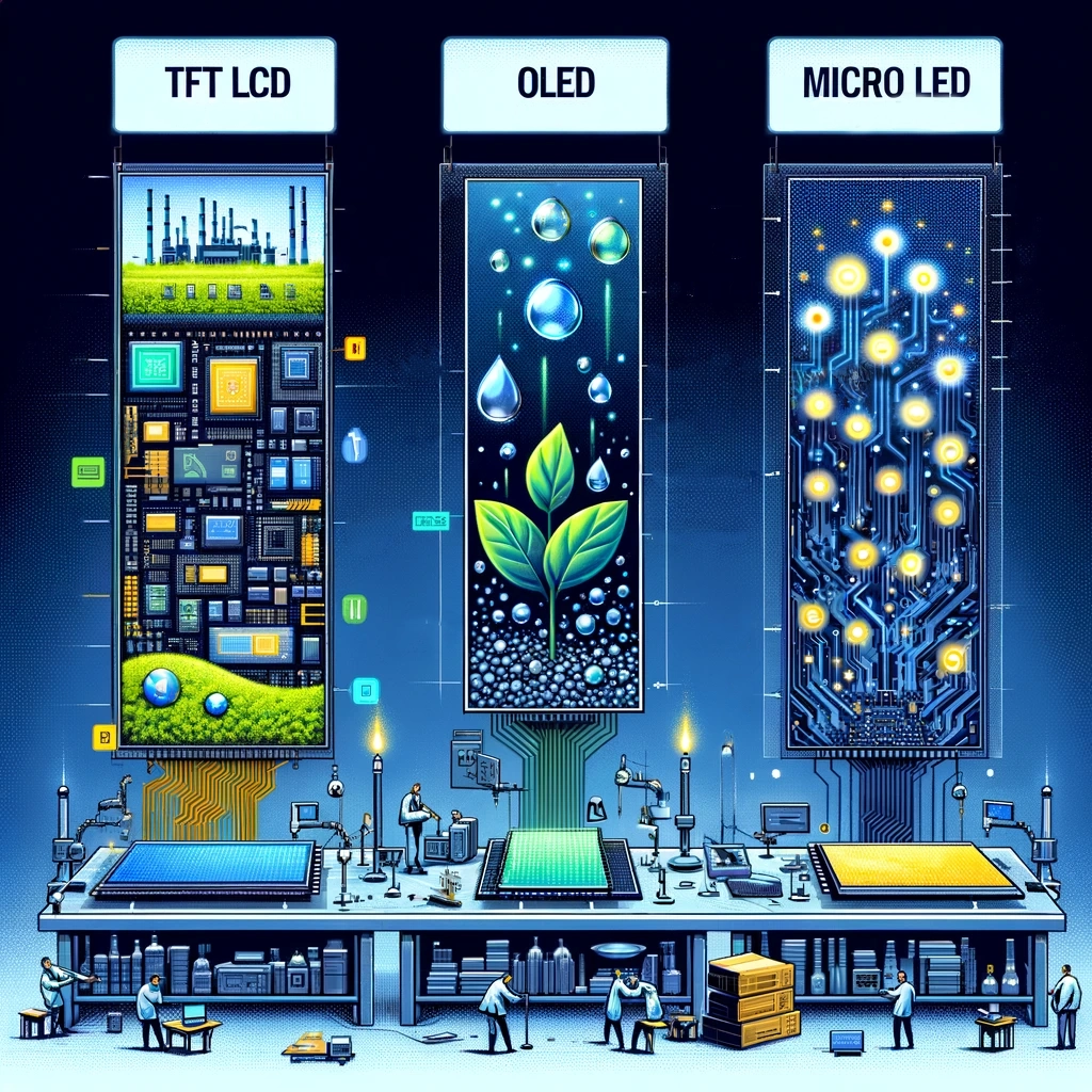 The difference between TFT LCD, OLED and Micro LED - Grish